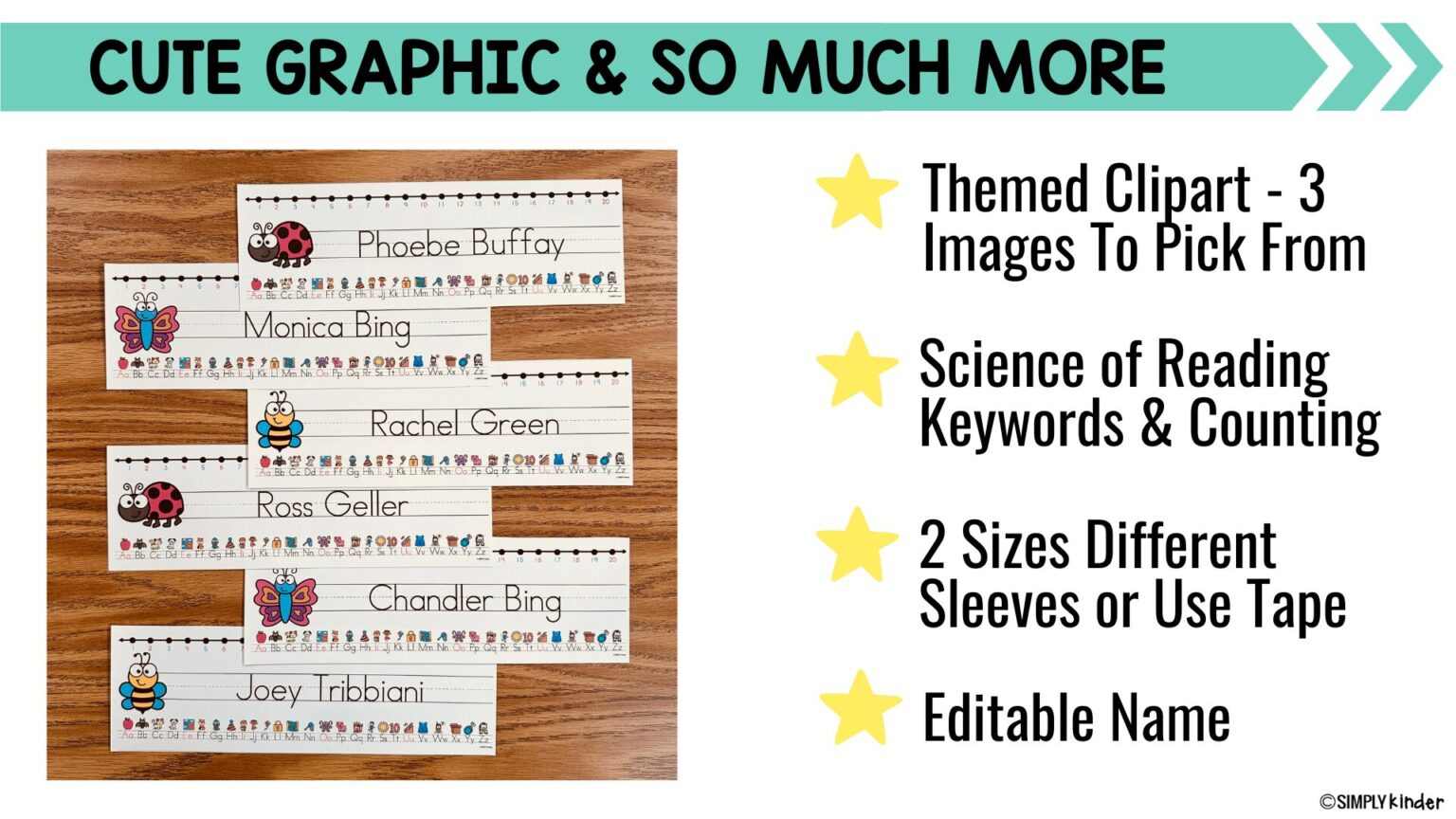 Bugs & Insects Spring Name Tags Labels Editable, Desk Name Tag ...