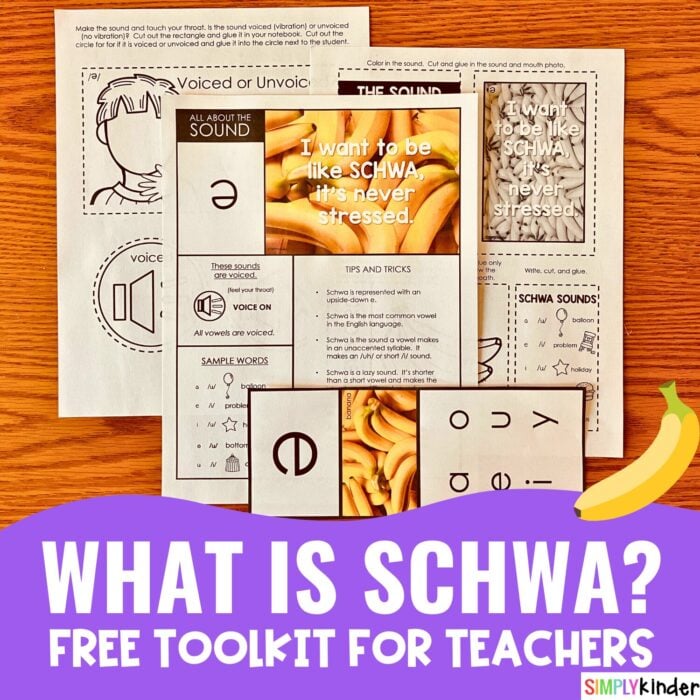 What is the Schwa Sound & Teaching Tips - Simply Kinder