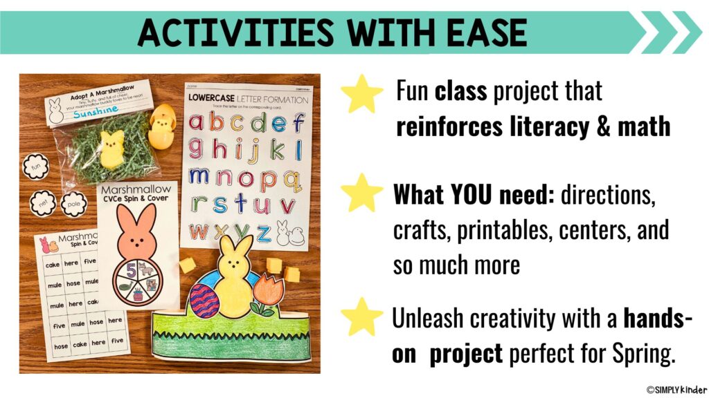 Adopt A Marshmallow Easter Activity - Simply Kinder