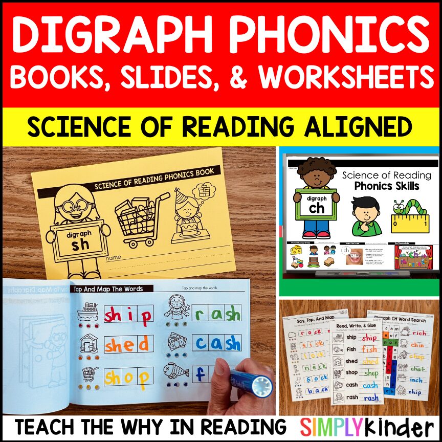 Teaching Digraphs in Kindergarten - Simply Kinder