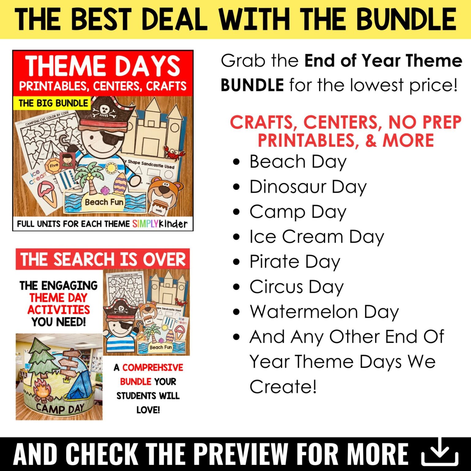 Circus Day Themed Activities for End of the Year: Crafts, Hats, and ...