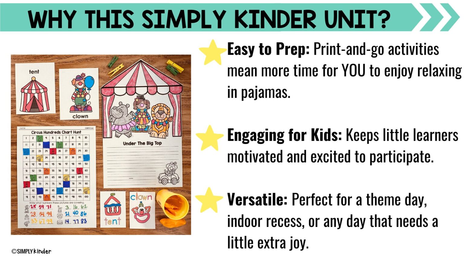 Circus Day Themed Activities for End of the Year: Crafts, Hats, and ...