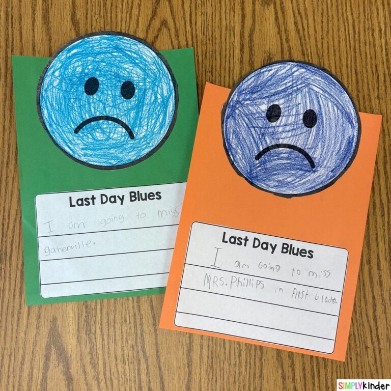 Last Day Blues Book Companion - Simply Kinder