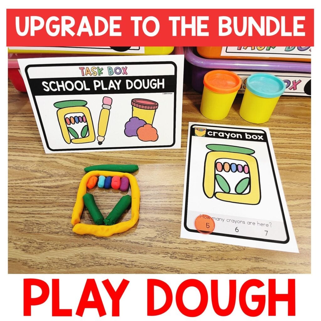 Back to School Playdough Morning Bin - Simply Kinder