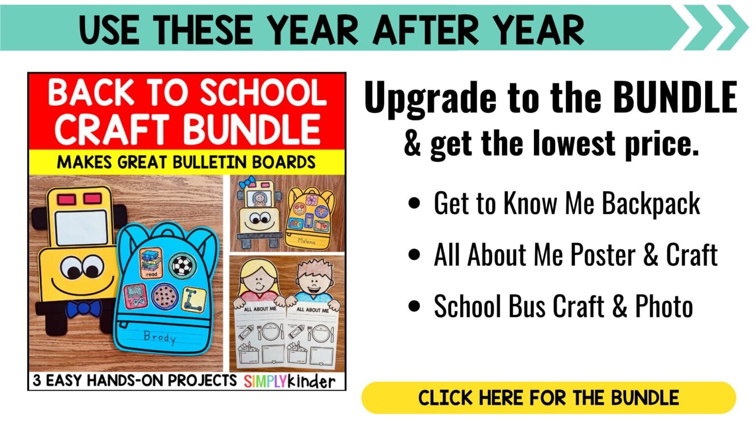 Back to School All About Me Craft for Kindergarten Bulletin Board ...