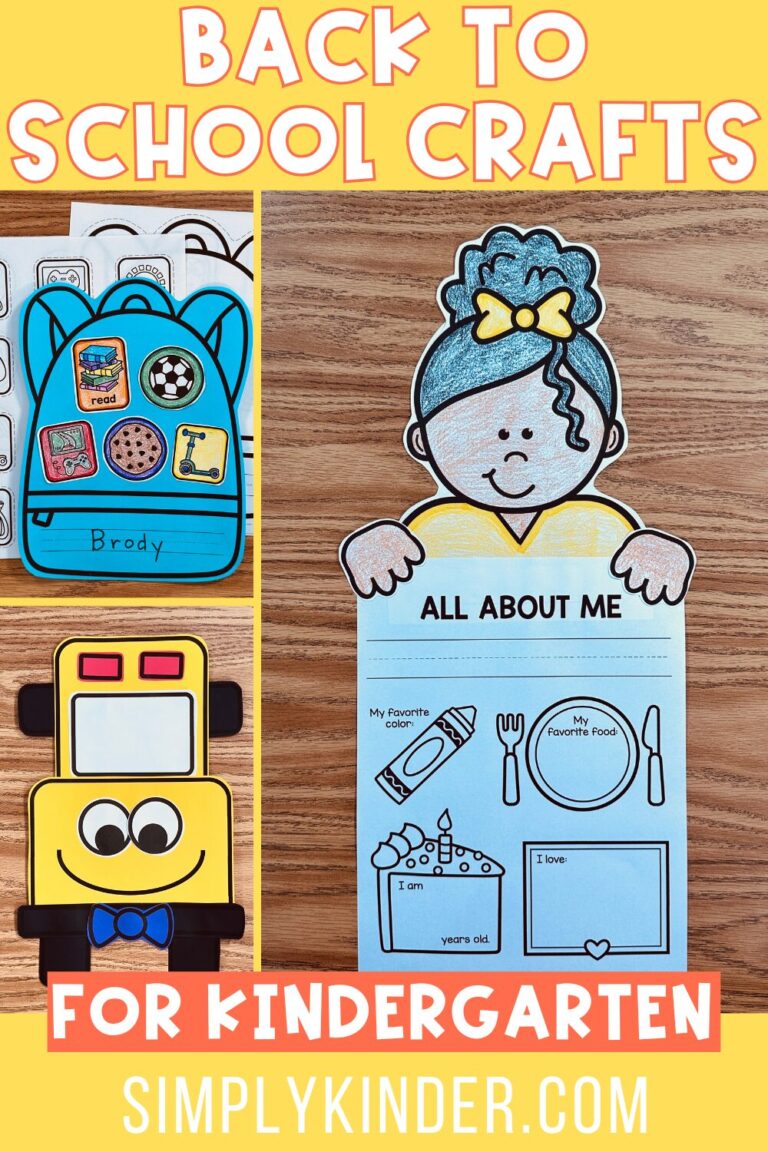 Back to School Crafts for Kindergarten - Simply Kinder