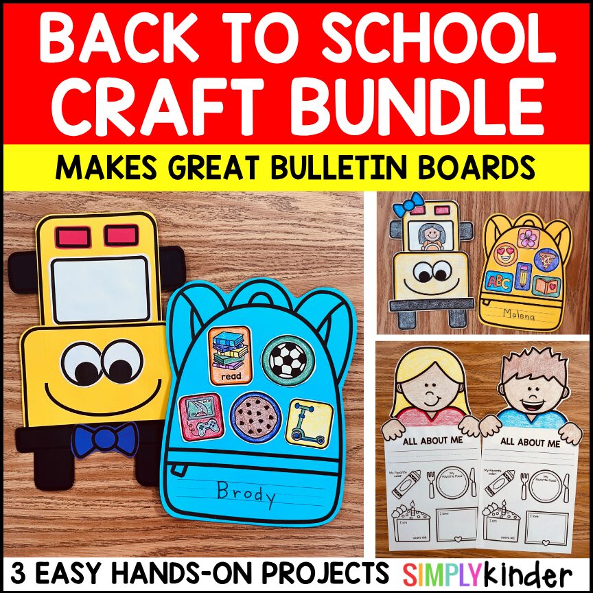 Back to School Crafts for Kindergarten - Simply Kinder