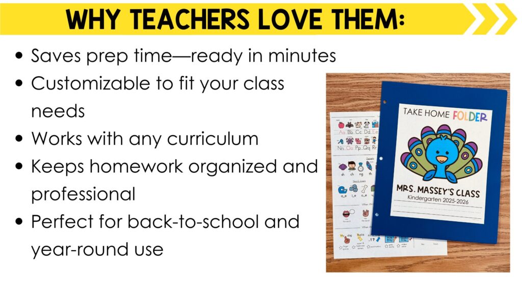 Kindergarten & First Grade Homework Helper, ELA & Math, Editable ...