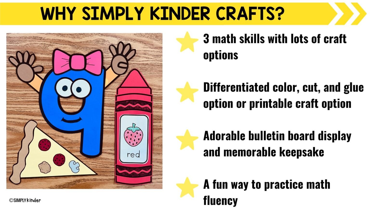 Back to School Math Crafts, Color, Number, & Shape Activities for ...
