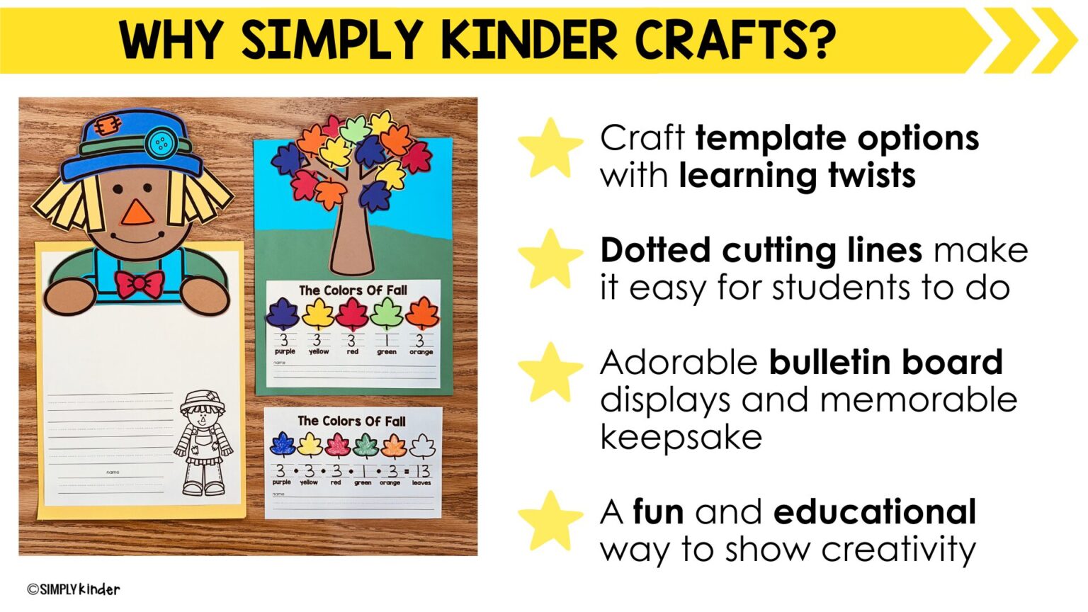 Apple Craft, Scarecrow Craft, & Fall Craft Projects for Kindergarten ...
