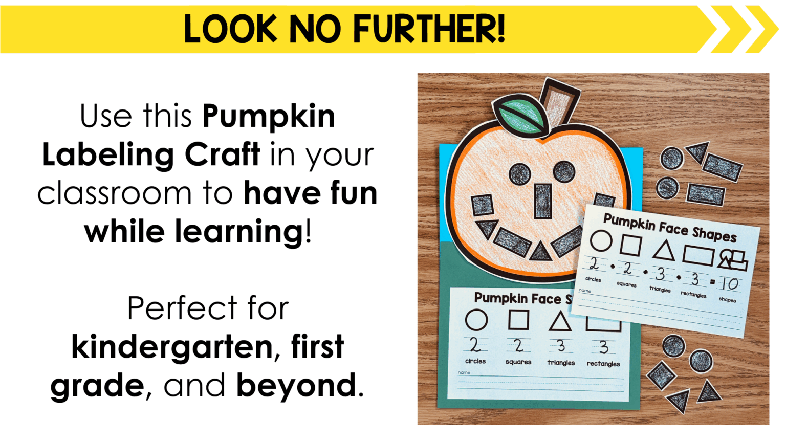 Pumpkin Shape Craft | Jack-o’-Lantern Faces with 2D Shapes for ...