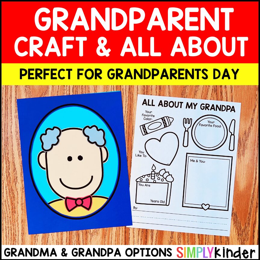 Grandparent Day Craft and Activity - Simply Kinder