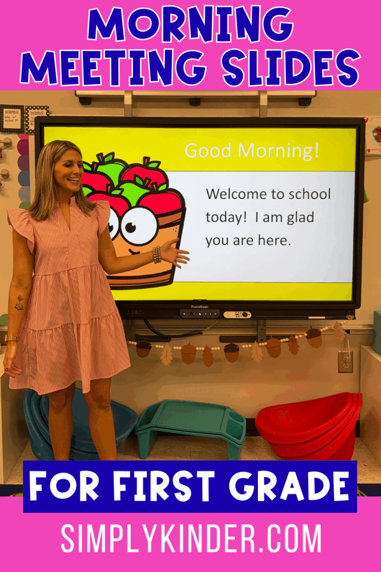 First Grade Morning Meeting Tips & Ideas - Simply Kinder