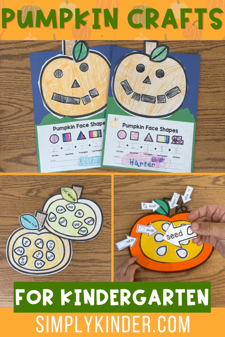 Pumpkin Crafts for Kindergarten - Simply Kinder
