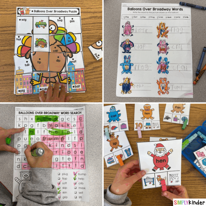 Balloons Over Broadway Book Companion Activities - Simply Kinder