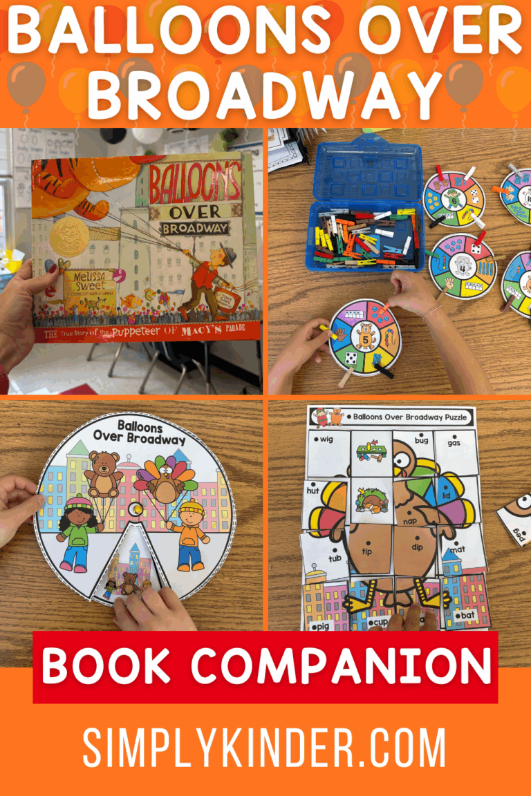 Balloons Over Broadway Book Companion Activities - Simply Kinder