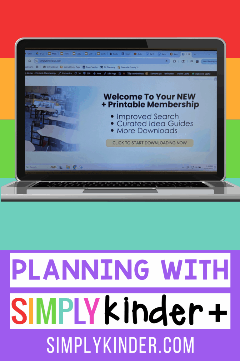 Teacher Planning Made Simple with Simply Kinder + - Simply Kinder