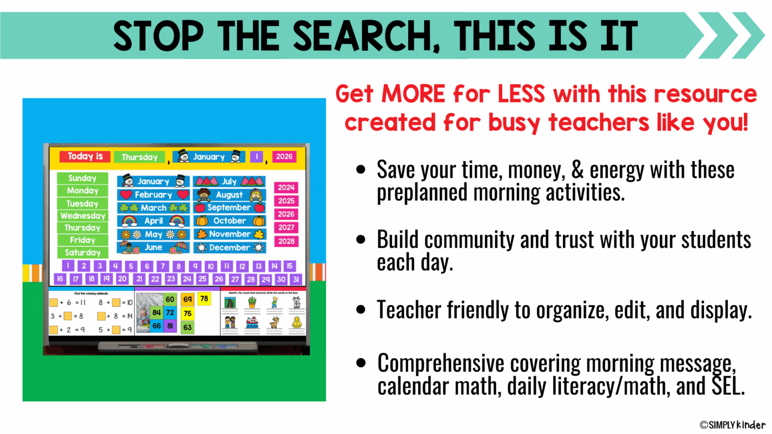 January Morning Meeting Slides for First Grade, Activities, Questions ...