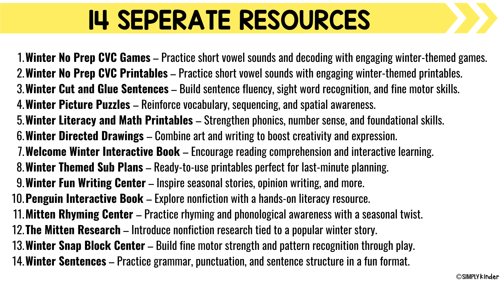 Winter Activities Kindergarten Bundle, Centers, Writing, No-Prep, Games ...