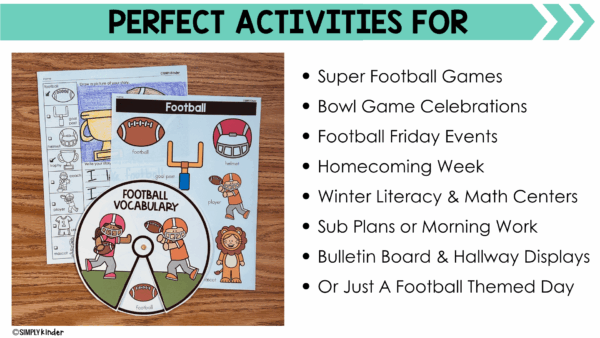 Super Football 2026 Worksheets, Bowl Games, Kindergarten 1st Grade ...
