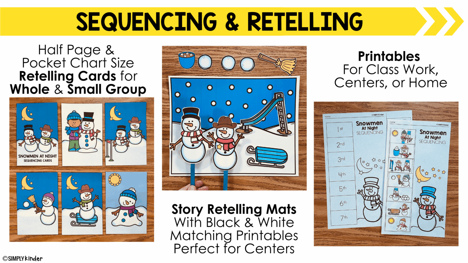 Snowmen at Night Craft, Writing, Activities, Kindergarten Book ...