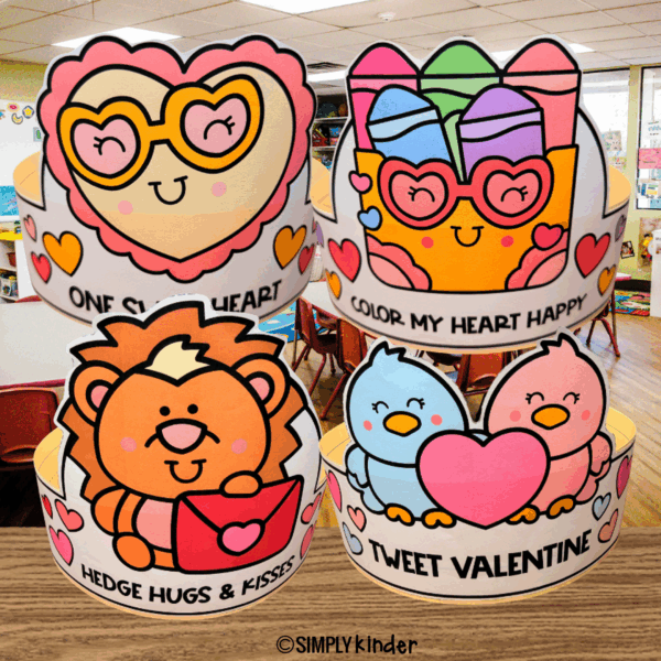 Punny Valentines Day Hat, Printable Crown for Kindergarten and First ...