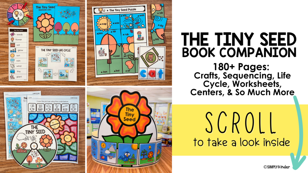 The Tiny Seed Book Companion Activities, Craft, Sequencing, Writing ...