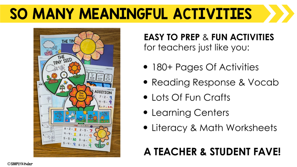 The Tiny Seed Book Companion Activities, Craft, Sequencing, Writing ...