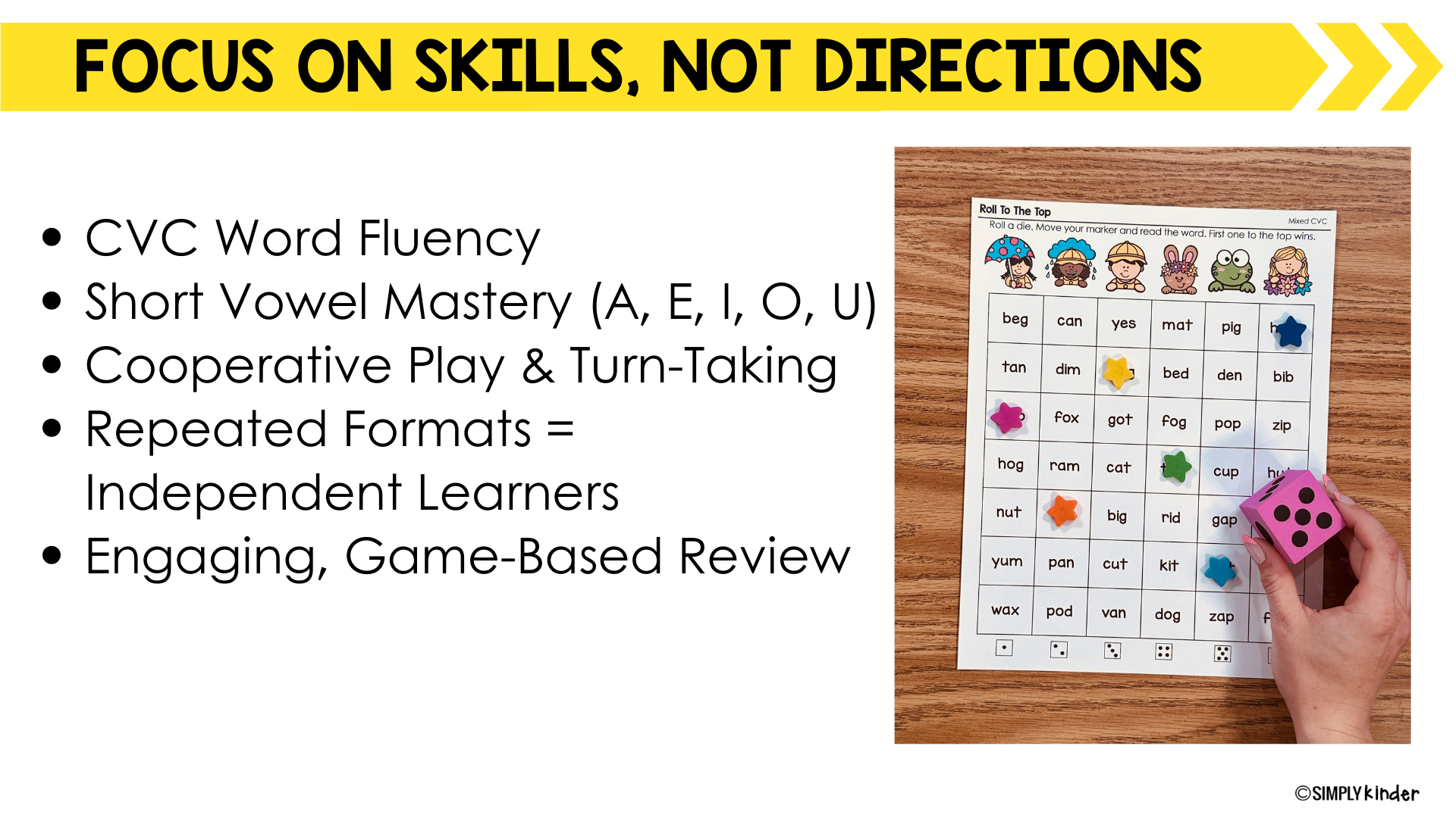 Spring CVC Games, March No-Prep Literacy Activities for Kindergarten ...