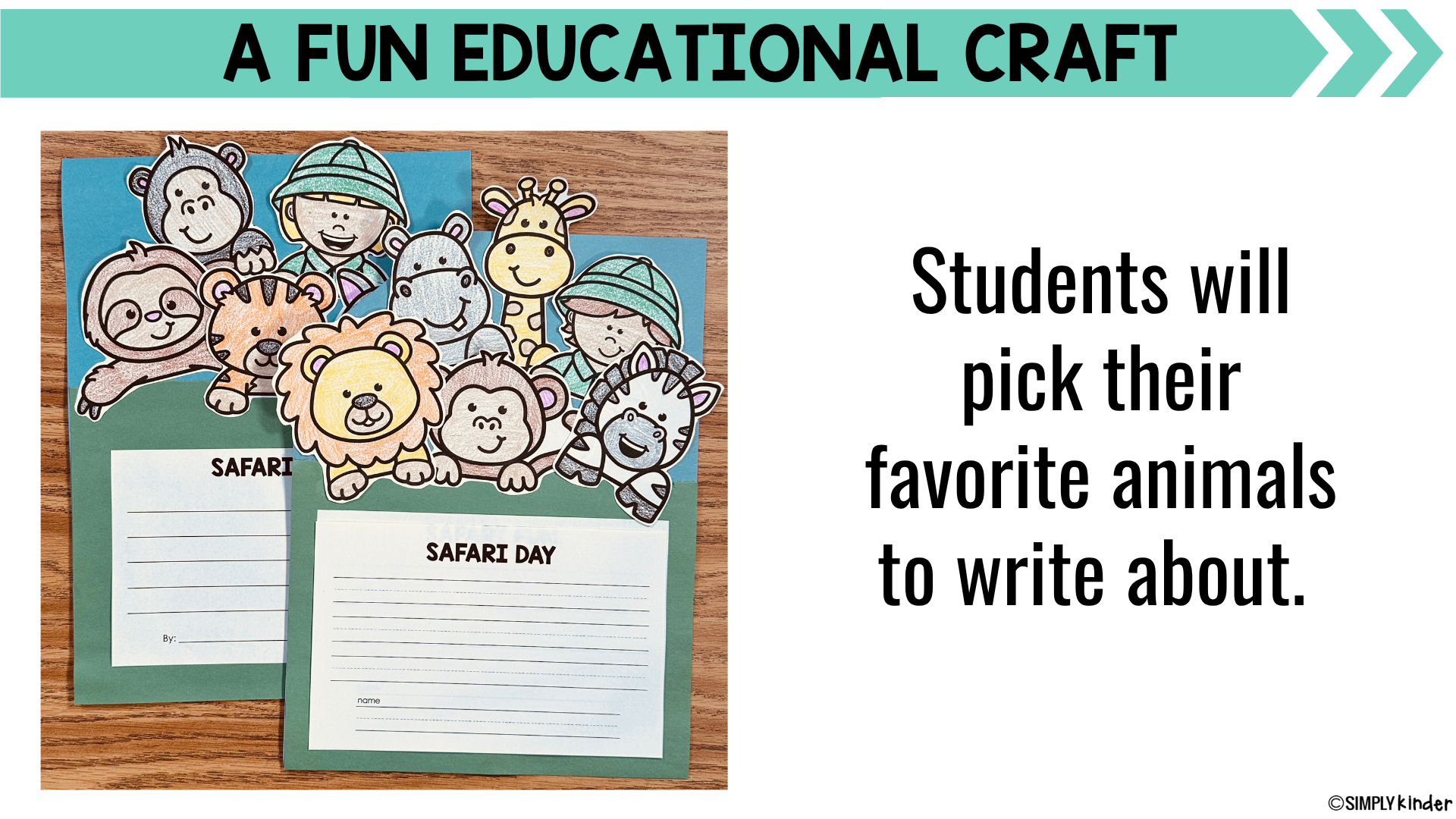 Safari Day Themed Activities for End of the Year: Crafts, Hats, and ...